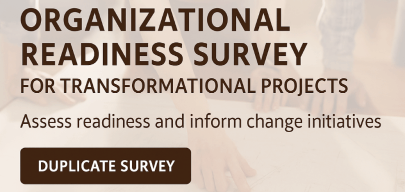 Organizational Readiness Survey Template for Transformational Projects ...