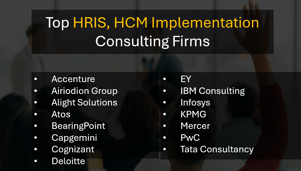 Top 15 Consulting Firms for HRIS, HCM, HR Implementation (2026 Ranking ...